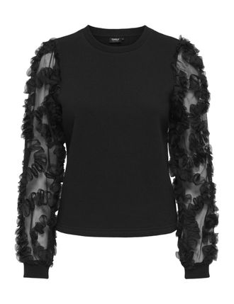 Only Damen Onllavin L/S O-Neck Mix SWT, Black, 32