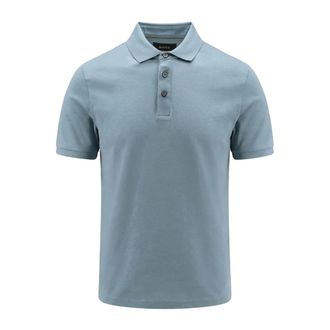 HUGO BOSS Homme, Tops, Bleu, Taille: 2XL Polo &agrave; col c&ocirc;tel&eacute;