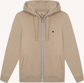 Faguo Sweat zippé beige clair coton - MESNIL