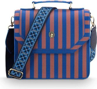 Pip Studio Frances Schultertasche Mittel Streifen Blau