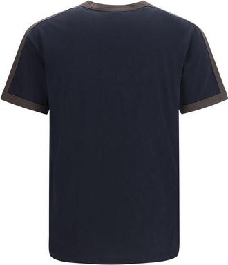 Valentino Garavani Embroidered Logo Cotton T-Shirt - Navy