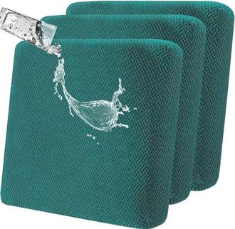 Shanna Housses De Coussins Dassise Extensibles Et Antidérapantes : Lot De 3 Housses Modernes pour Coussins De Canapé, Résistantes À leau, Coussins Super Doux