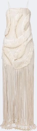 Xu Zhi Robe &agrave; ornements et franges
