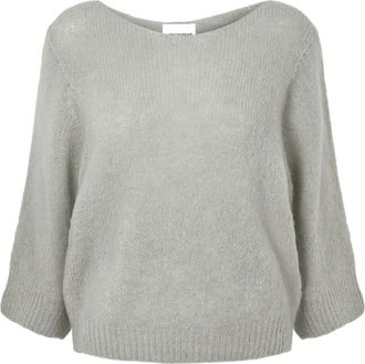 Americandreams Americandreams, Femme, Pulls, Gris, Taille: 42/44 FR Heidy Short Sleeve Pullover