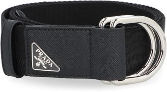 Prada Mens Belt Re-Nylon Black Polyamide