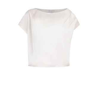 Dante6 Satin-Look Cropped Top - - Tops - Damen - Beige - M