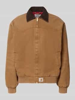 Carhartt Work in Progress Jacke mit Rei&szlig;verschluss und Label-Detail