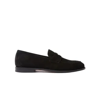 Scarosso Stefano Schwarze Wildleder-Loafer - - Shoes - Herren - Schwarzk - 45 EU