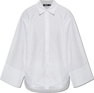 Rotate Rotate Birger Christensen, Femme, Blouses et Chemises, Blanc, Taille: 34 FR Chemise oversize