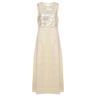 PESERICO Damen, Kleider, Beige, SGr&ouml;&szlig;e