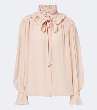 Chlo&eacute; Chlo&eacute; Blouse en soie &agrave; volants
