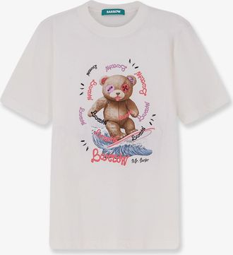 Barrow Cotton t-shirt with frontal print - BARROW - gender_Man