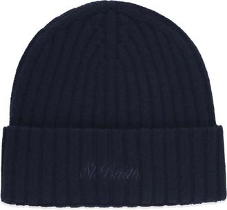 Saint Barth Homme, Accessoires, Bleu, Taille: ONE Size Wengen Beanie