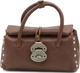 Zanellato cabas Dotta à fermoir tourniquet - Marron