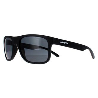 Arnette Square Herren Recycelt Schwarz Grau Polarisiert AN4341 Khim