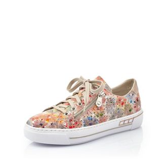 Rieker Damen Low-Top Sneaker L8837, Frauen Halbschuhe,schnürschuhe,schnürer,Plateausohle,straßenschuhe,Strassenschuhe,Multi (90),36 EU / 3.5 UK