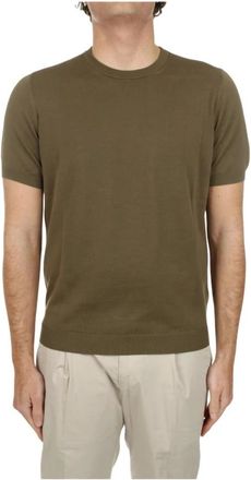 Drumohr Homme, Tops, Vert, Taille: L T-shirt MM Rasato