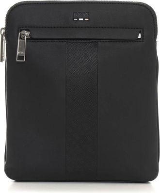 HUGO BOSS Homme, Sacs, Noir, Taille: ONE Size Ray MS S Sac Messenger Zippé
