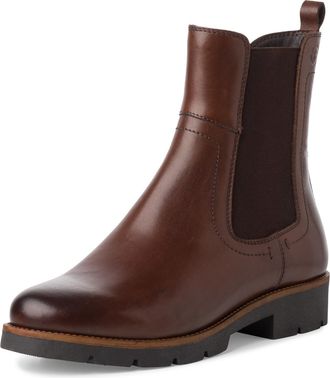 Tamaris Damen Chelsea Leder bequem; BROWN, EU 38