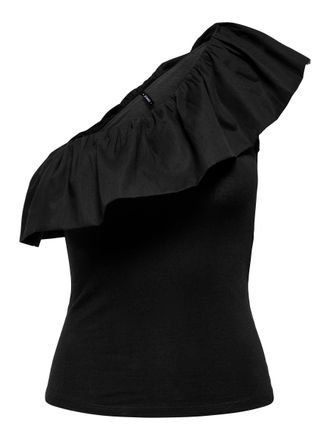 Only Onlsoffy One Shoulder Mix Top Box JRS