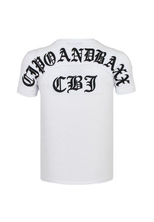 Cipo & Baxx T-Shirt Markenschriftzug Cooles Motiv als Eyecatcher