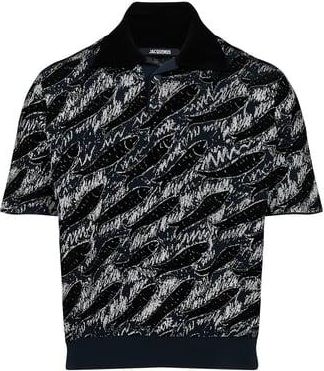 Jacquemus Le polo Poisson en maille jacquard