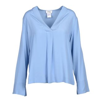 ottod'Ame Damen, Blusen & Hemden, Blau, XSGr&ouml;&szlig;e