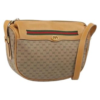 Gucci Pre-owned Plastik Crossbody Tasche - - Pre-owned - Damen - Beige - ONE SIZE
