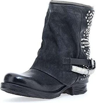 A.S.98 SID Bottine en Cuir Femme NERO 39