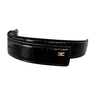 Elisabetta Franchi G&uuml;rtel aus Polyester - - Accessories - Damen - Schwarzk - XL