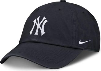 Nike MLB New York Yankees Club Verstellbare Kappe - - Sport - Herren - Schwarzk - ONE SIZE
