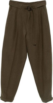 Emporio Armani Homme, Pantalons, Vert, Taille: M Wide Pantalons