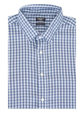 Faherty checked button-down shirt - Blau