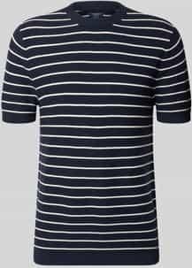 Mc Neal Strickshirt mit geripptem Rundhalsausschnitt