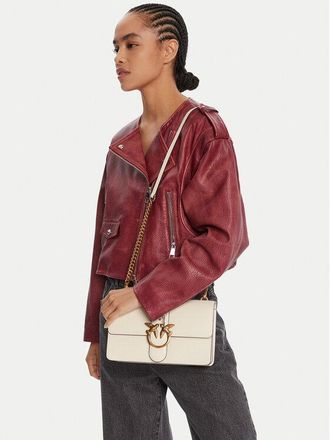 Pinko Handtasche Love One Classic ST.CL Al 25-26 PLTT 105857 A0F1 Wei&szlig;