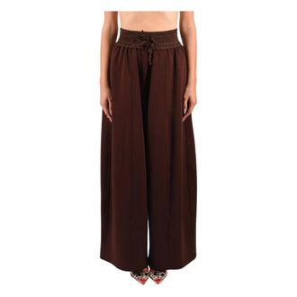 Meimeij Pantalon extra-large - Femme - Pantalons - Brun - Taille: 40 FR