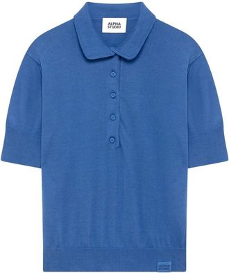 Alpha Studio Femme, Tops, Bleu, Taille: 38 FR Polo