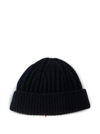 Loro Piana Gerippte Beanie - Blau