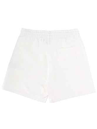 Casablanca Logo-Embroidered Organic Cotton Bermudas - White