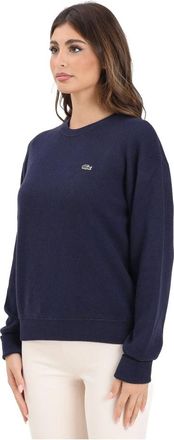 Lacoste Femme, Pulls, Bleu, Taille: 46 FR Pull ras du cou