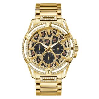 Guess Uhren - Quarz Analog Uhr King - Gr. unisize - in Gold - für Damen