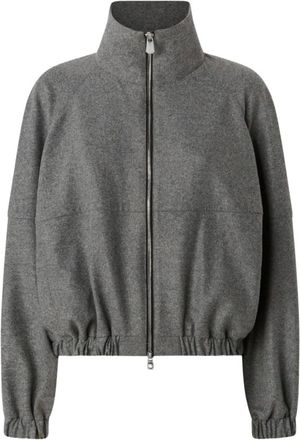 Pinko Pinko, Femme, Vestes, Gris, Taille: 38 FR Consuelo Bomber