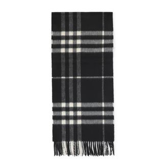 Burberry Homme, Accessoires, Noir, Taille: ONE Size &Eacute;charpe &agrave; Carreaux en Cachemire