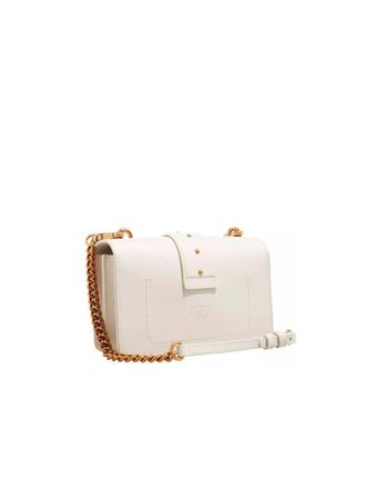 Pinko Womens Crossbody Bag White Polyamide - Crossbody-Bags