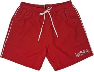 BOSS Short de bain pour homme Motif étoile de mer Rouge vif, rouge vif, L