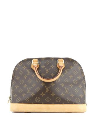 Louis Vuitton Alma Handbag Monogram Canvas PM satchel - Marron
