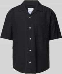 Only & Sons Relaxed Fit Freizeithemd aus Baumwoll-Leinen-Mix Modell CAIDEN