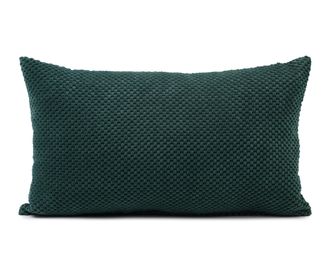 G&ouml;zze Kissen Sven, Dekokissen in genoppter Optik, Weiches Sofakissen mit F&uuml;llung, 100% Polyester, 30 x 50 cm - Dunkelgr&uuml;n