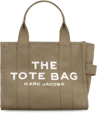 Marc Jacobs Womens Tote Bag Canvas Slate Green Cotton