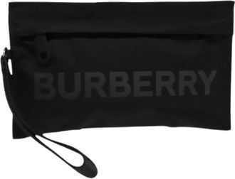 Burberry Pre-owned Nylon trousses-de-toilette - Femme - Pre-owned - Noir - Taille: ONE Size